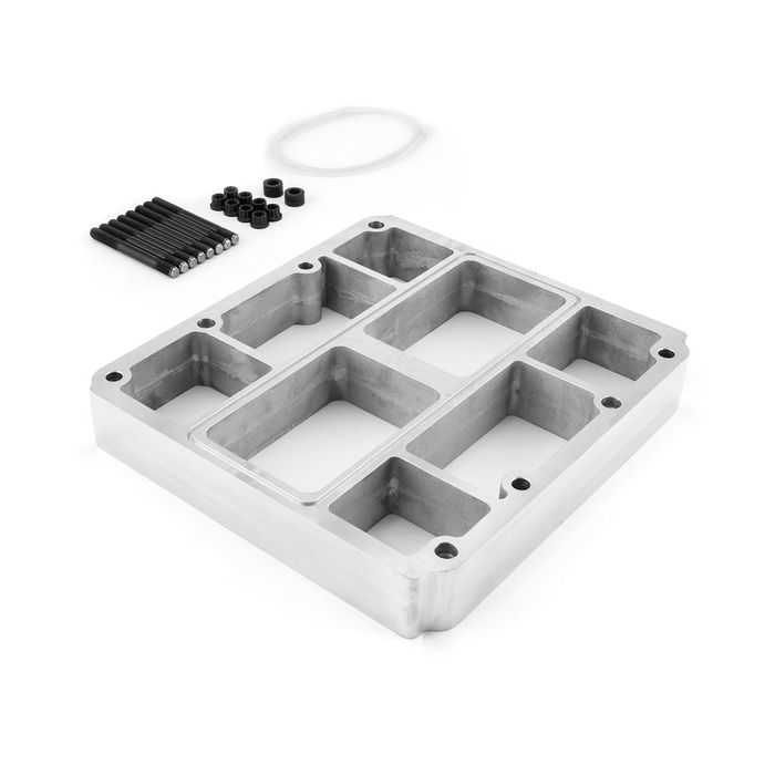 Speedmaster 2in Tall Aluminum 6-71 8-71 Blower Intake Manifold Spacer ...