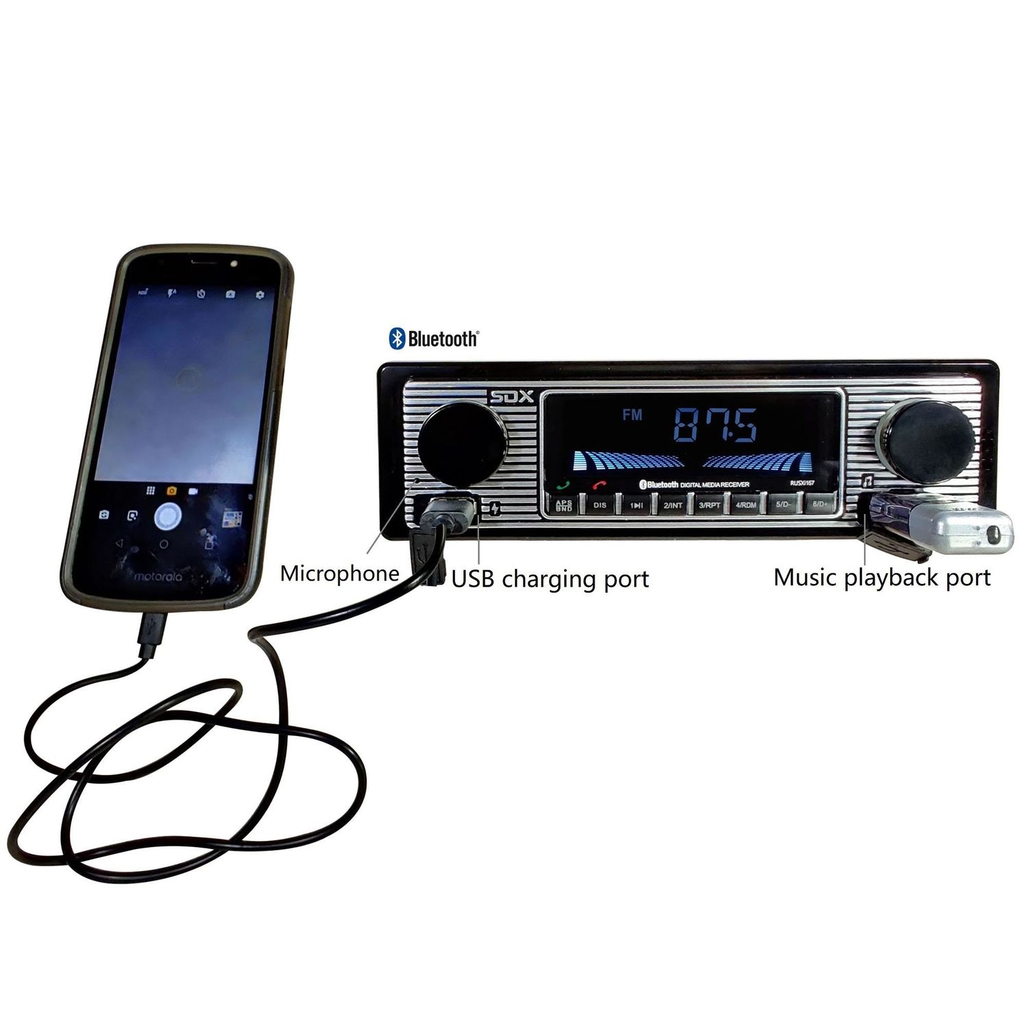 Sondpex Vintage Digital Player Car Stereo