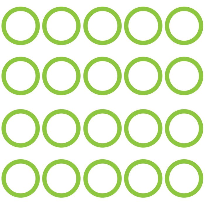 Santech MT0930-10 Green HNBR O-Ring 10 Piece