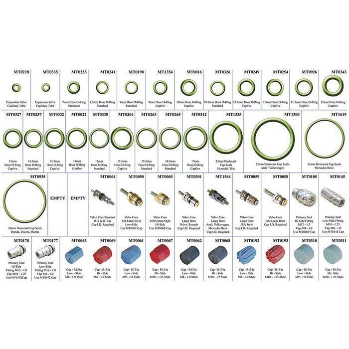 Santech Valve, Caps, and A/C O-Ring Assortment