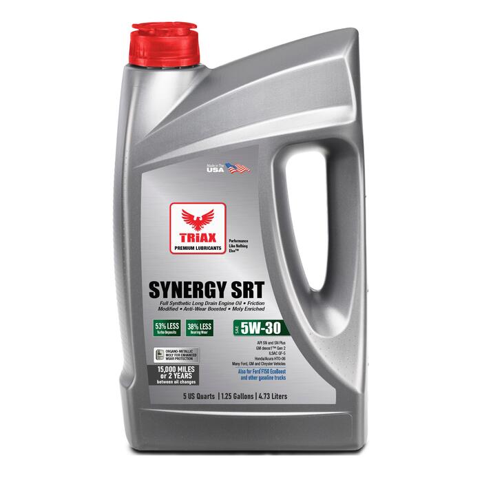 Triax Lubricants Synergy SRT Full Synthetic Engine Oil 5W-30 5 Quart