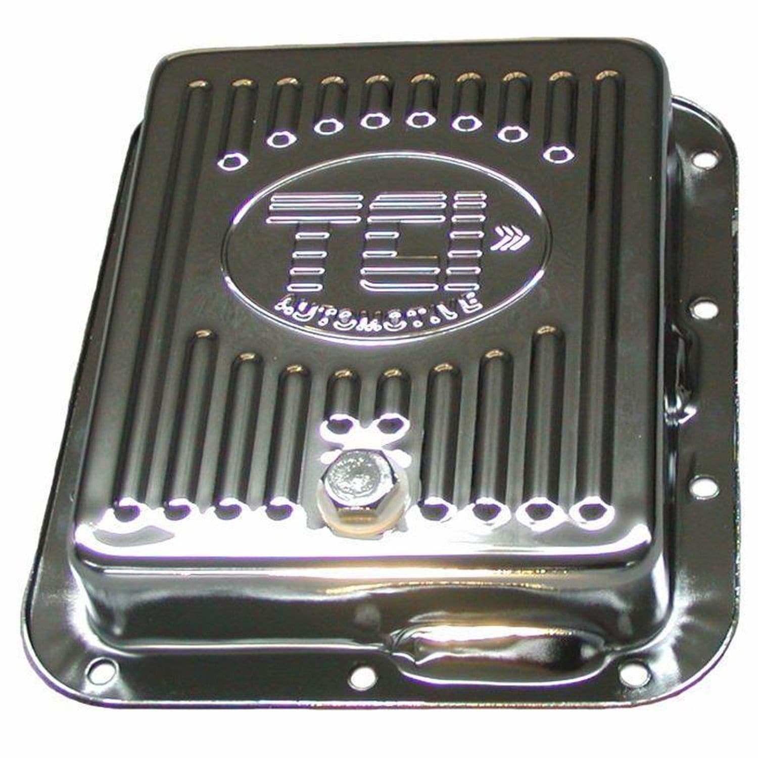 TCI Auto Stock Depth Chrome-Plated Steel Pan for Ford C4