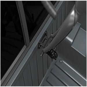 THULE Black Lockable Clamps Onto Truck Bed Rail with Locks Fork Mount