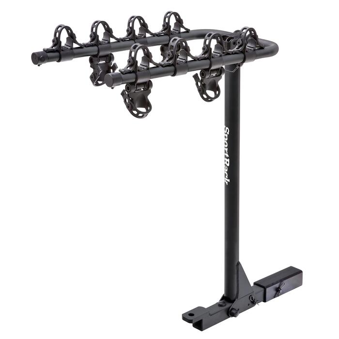 THULE Black Steel Frame Clamp Holds 4 Bikes Tow Bar Mount