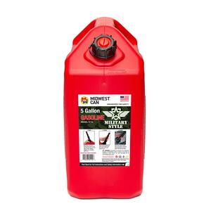 Midwest Can Military Plastic Gasoline Can 5 Gallon