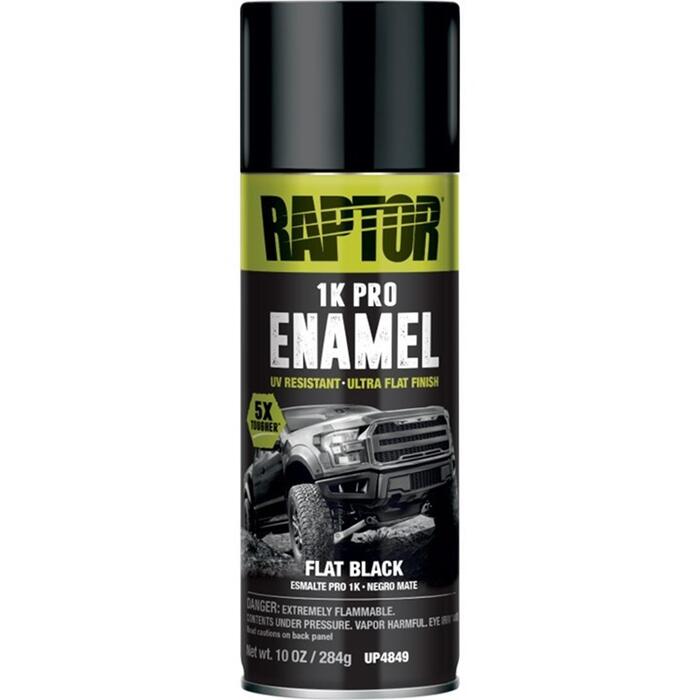 RAPTOR Flat Black Enamel Paint 10Oz