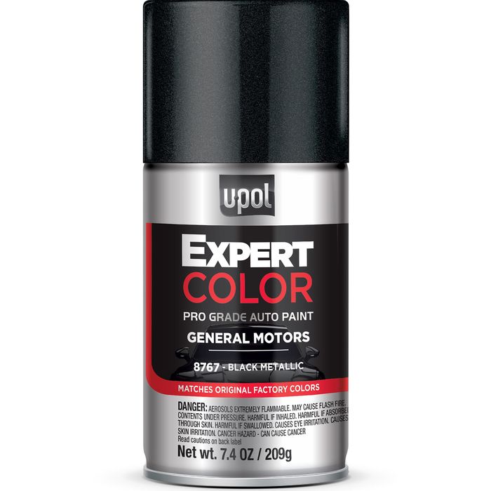 U-POL EXPERT COLOR GM Metallic Black Spray Paint