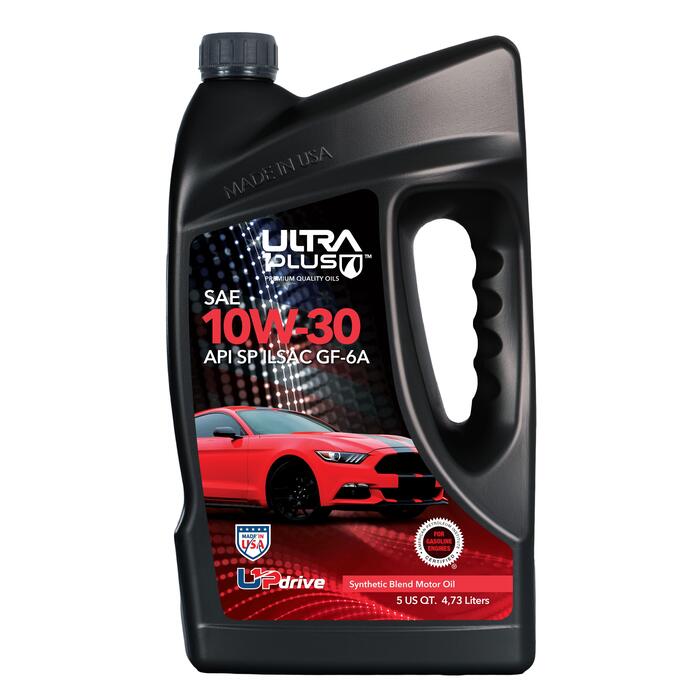 Ultra1Plus Synthetic Blend Motor Oil API SP ILSAC GF-6A, SAE 10W-30 5 Quart