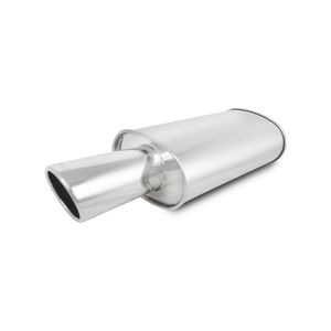 Vibrant Performance StreetPower 2 1/2in Center Inlet Oval Muffler with ...