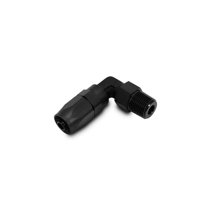 Vibrant Performance -8AN 1/2in NPT 90 Degree Male Hose End Fitting