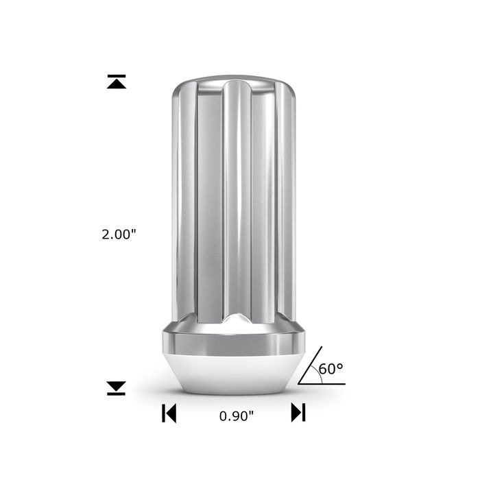 White Knight Wheel Lock Set 3810L-24AZ