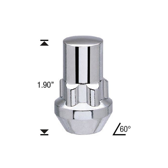 White Knight 1 9/10in Length 9/16in Acorn Socket Lock