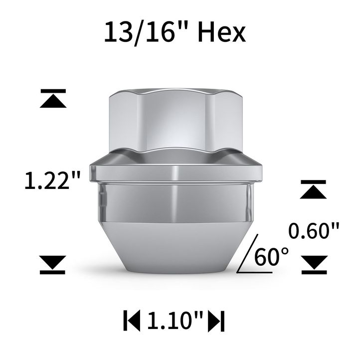 White Knight Wheel Lug Nut 990223B4