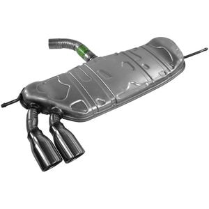 Walker Exhaust Quiet-Flow Pipe Connection Dual Tips 3in Exhaust Muffler ...