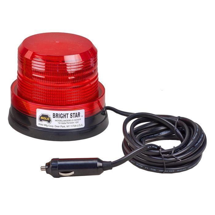 Wolo Red Bright Star Magnetic Mount Beacon Light
