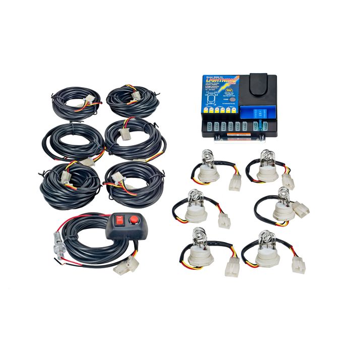 Wolo Clear and Blue Lightning Plus Strobe Light Kit