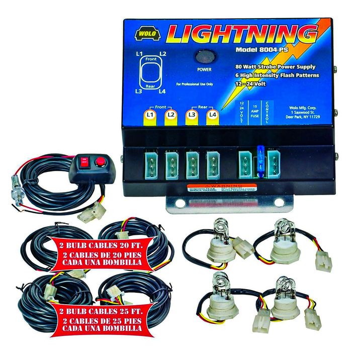 Wolo Amber Lightning X-Large Strobe Light Kit