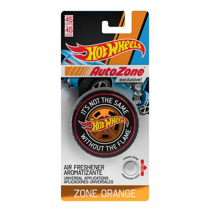 Hot Wheels Zone Orange Bergamount Scent Can Air Freshener