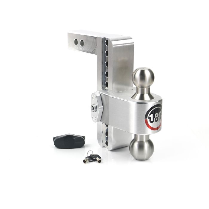 Weigh Safe 8in Drop Hitch 180 Degrees Turnover Ball Mount