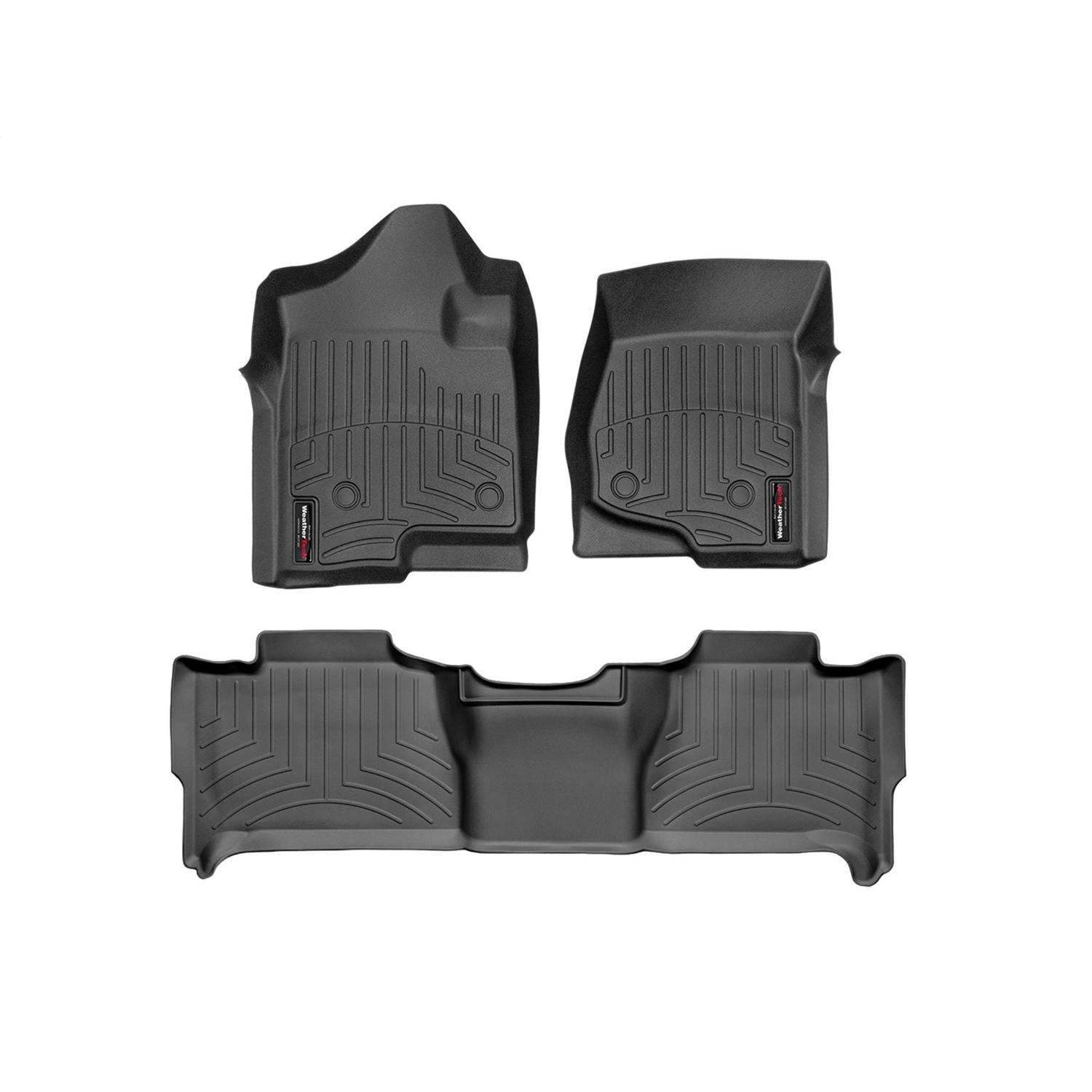 Weathertech FloorLiner DigitalFit Black Front and Rear Floor Mat Set ...