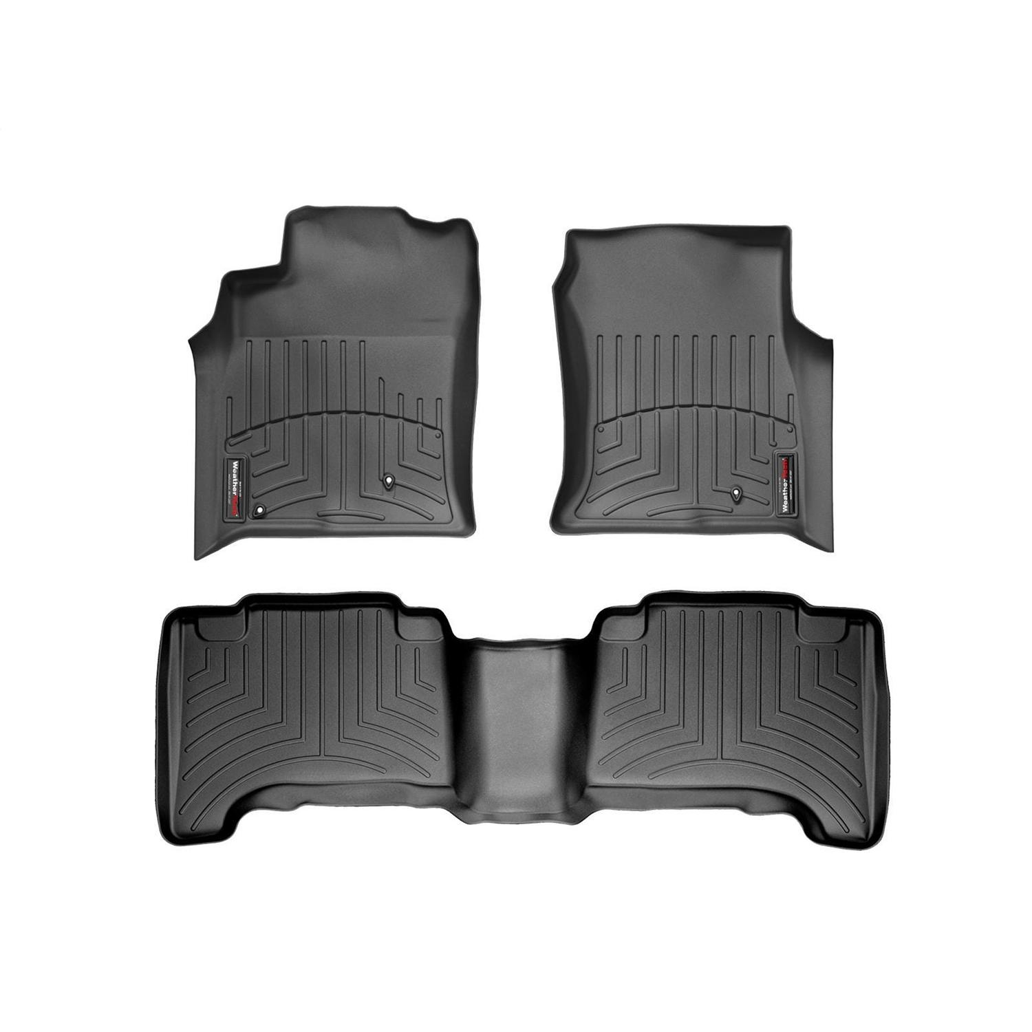 Weathertech Black Plain Direct-Fit Floor Mat Set