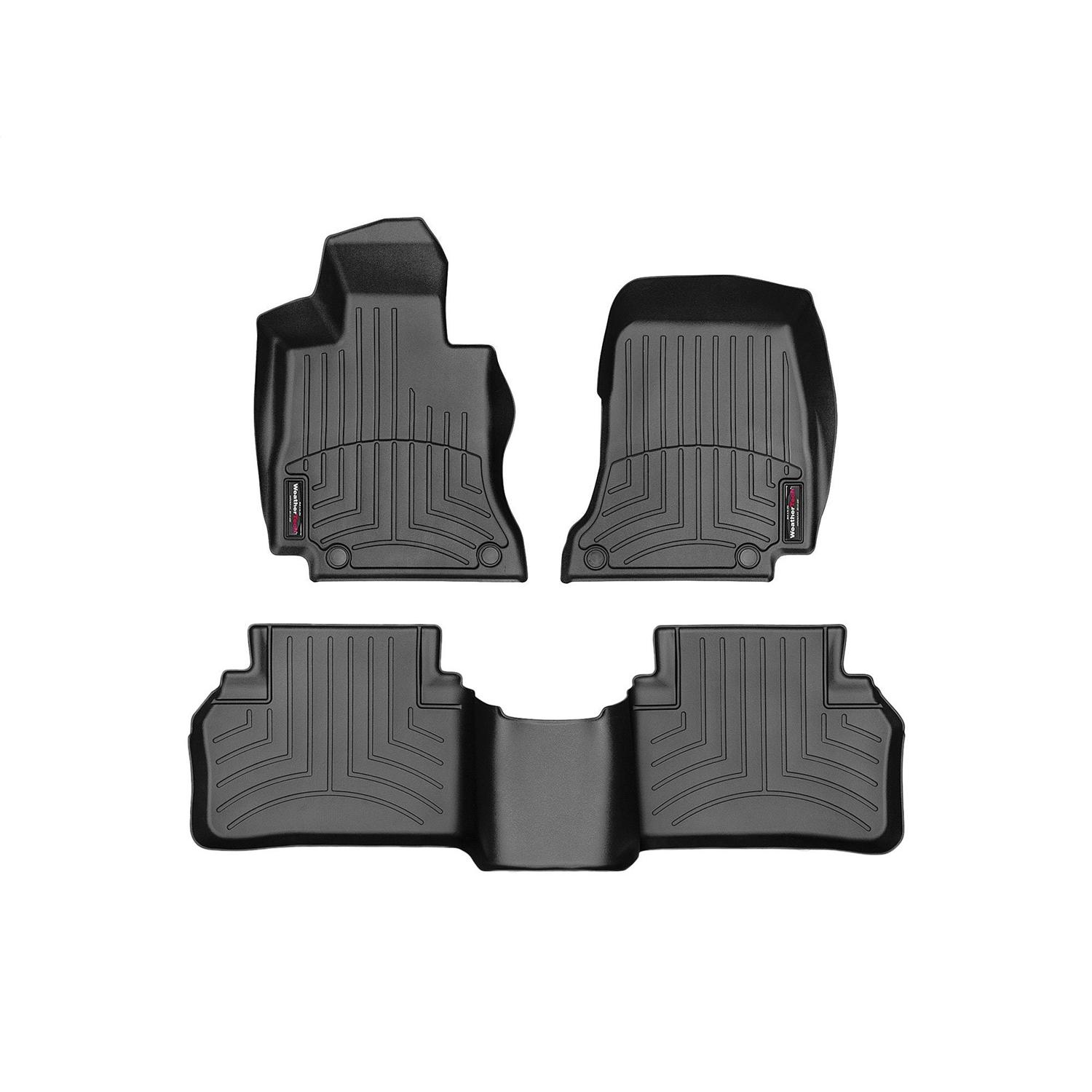 Weathertech Black Plain Direct-Fit Floor Mat Set