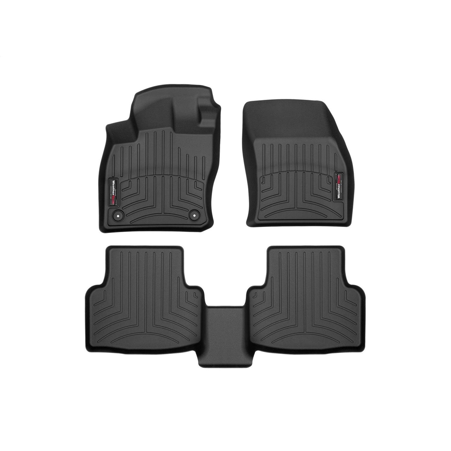 Weathertech FloorLiner DigitalFit Black Front and Rear Floor Mat Set ...