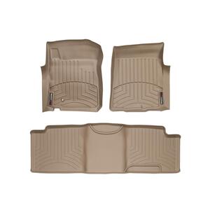 Weathertech FloorLiner DigitalFit Tan Front and Rear Floor Mat Set ...