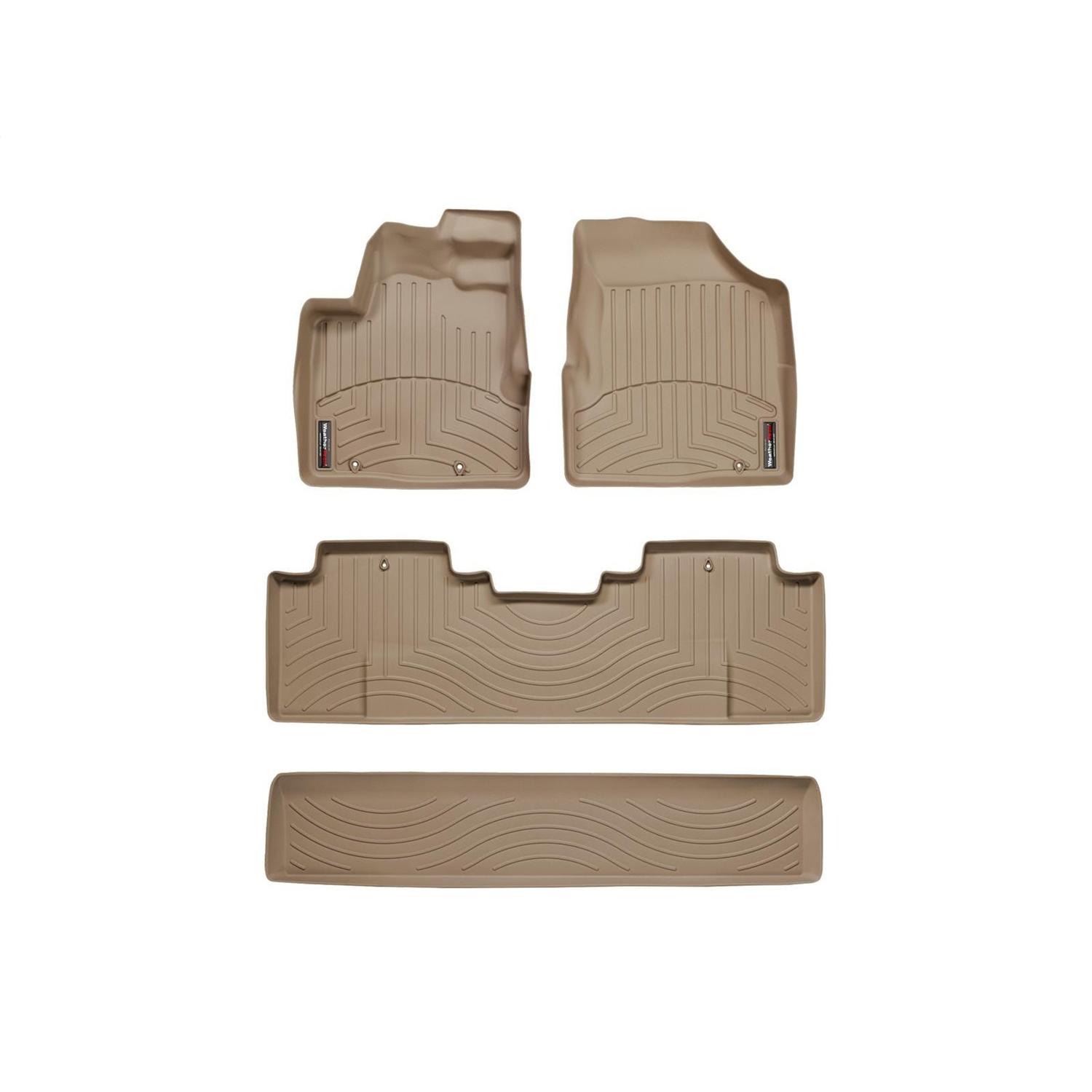 Weathertech Tan Plain Direct-Fit Floor Mat Set