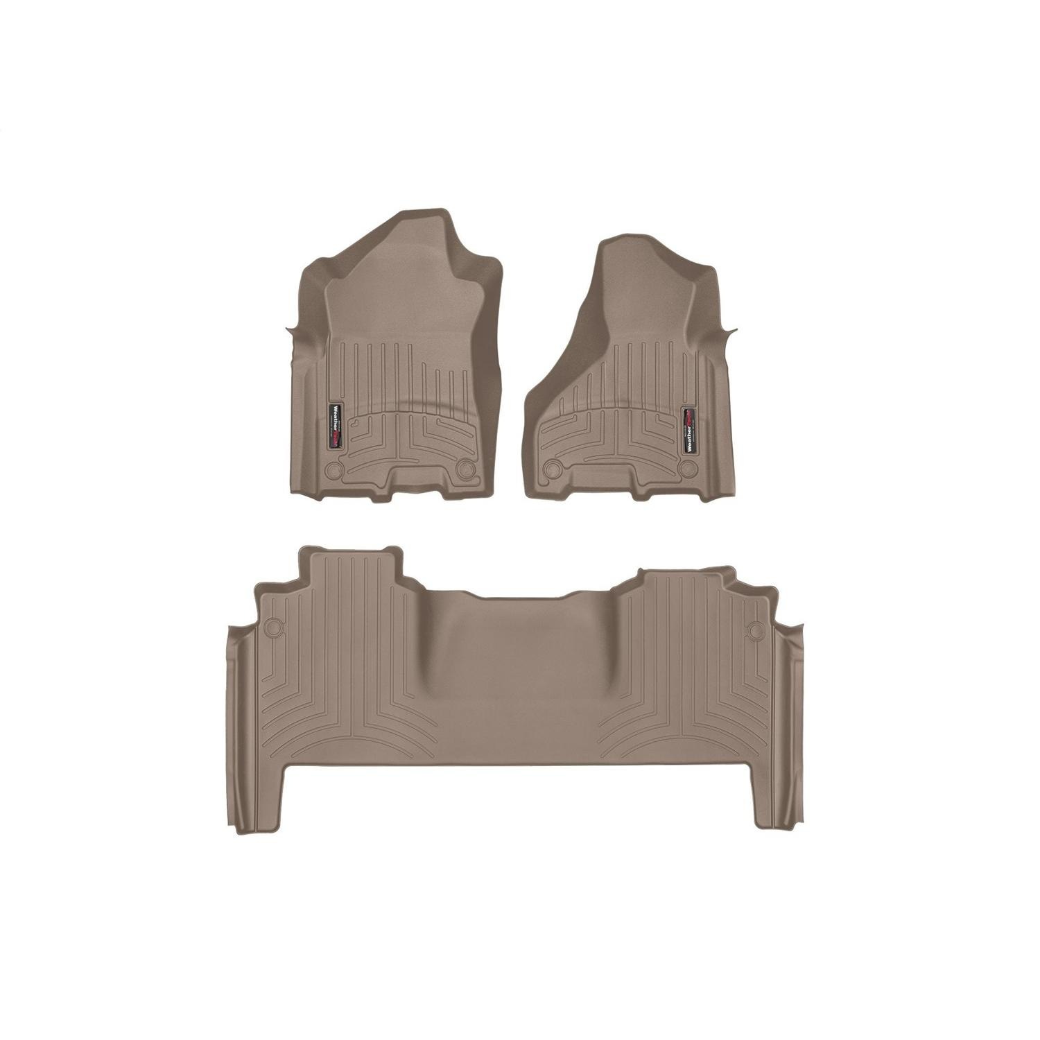 Weathertech Tan Plain Direct-Fit Floor Mat Set