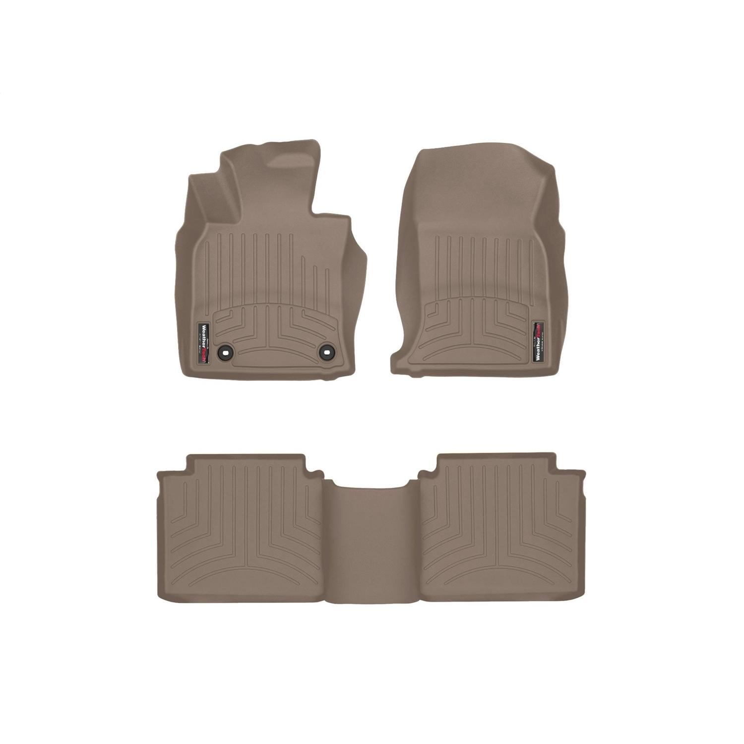 Weathertech Tan Plain Direct-Fit Floor Mat Set