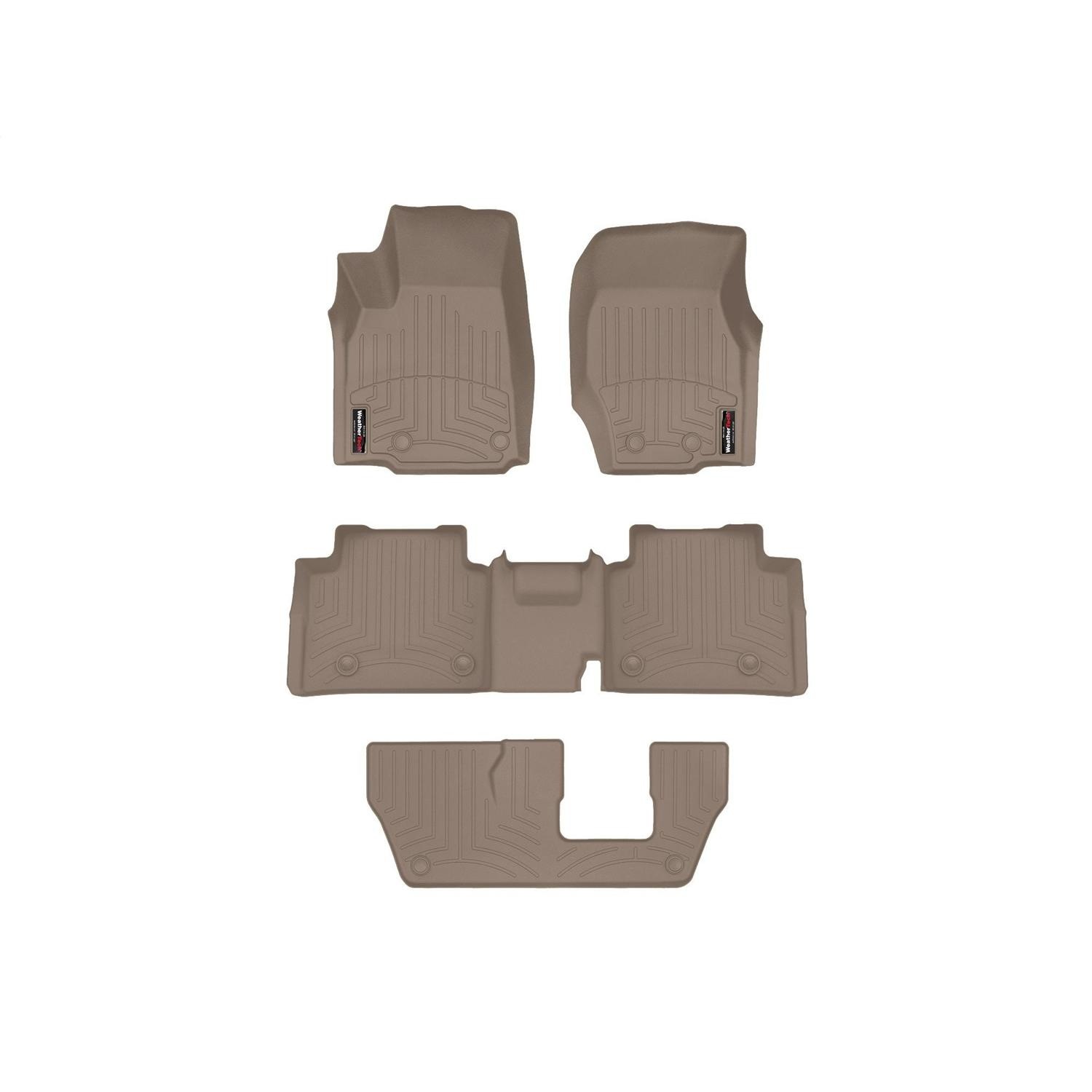 Weathertech Tan Plain Direct-Fit Floor Mat Set