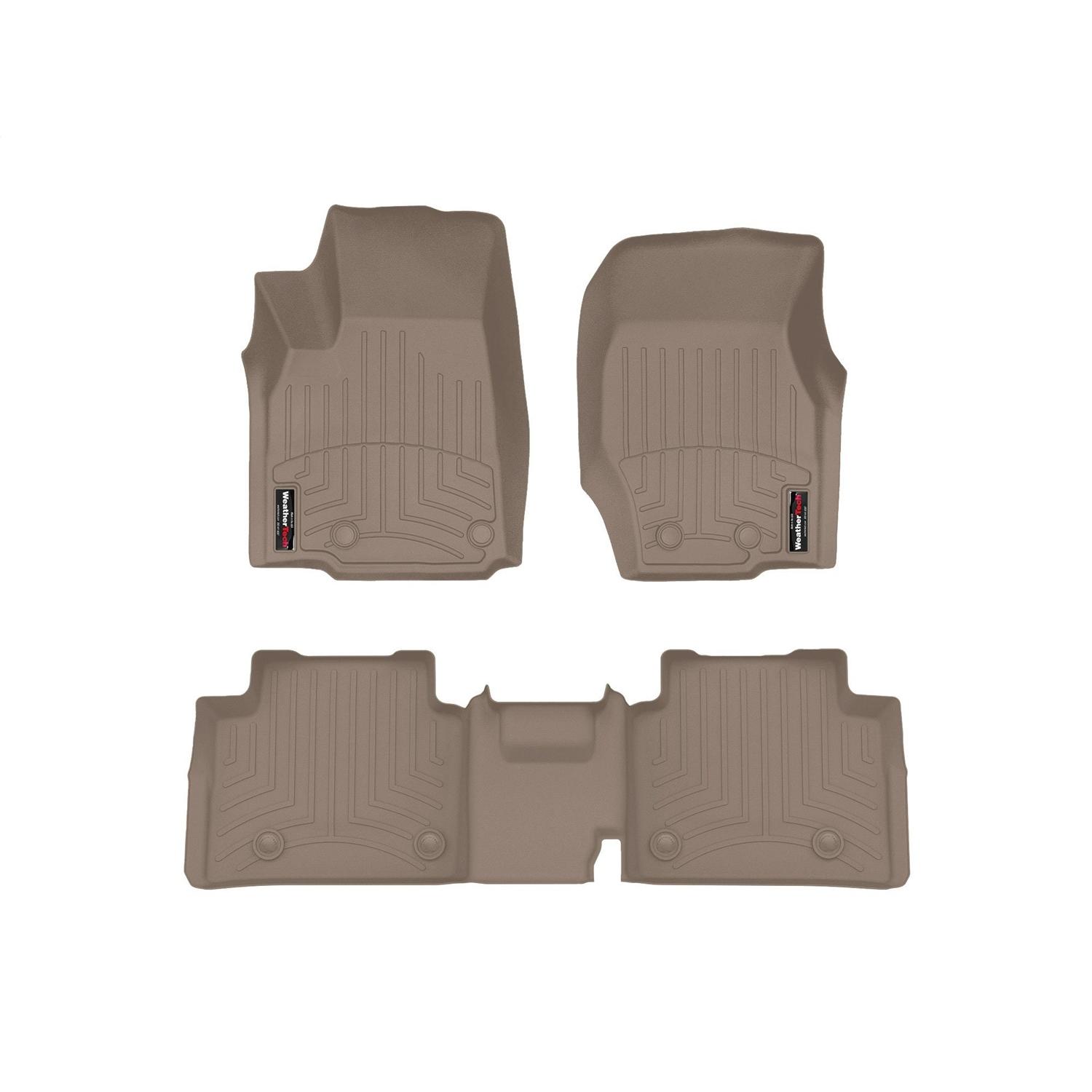 Weathertech Tan Plain Direct-Fit Floor Mat Set