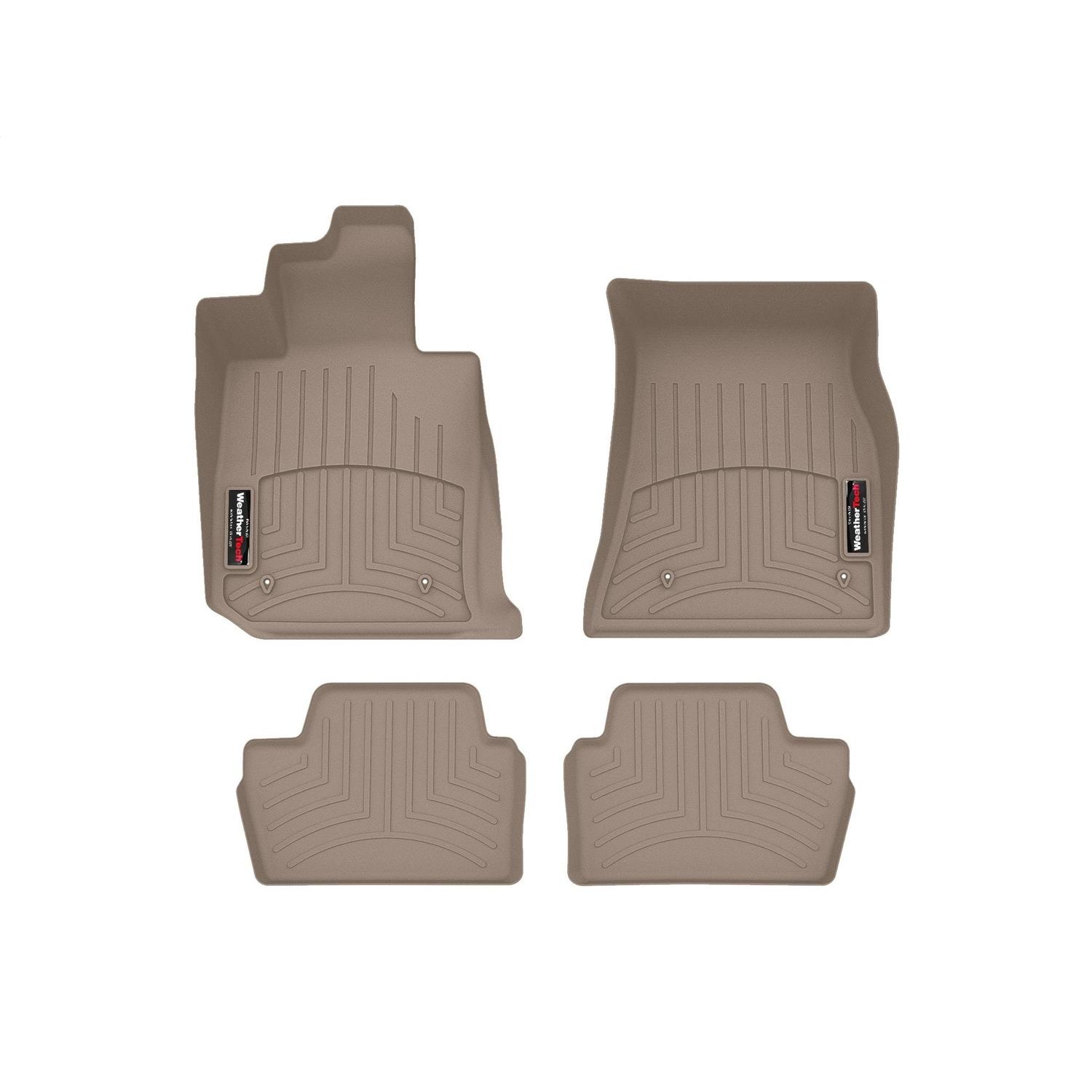 Weathertech Tan Plain Direct-Fit Floor Mat Set