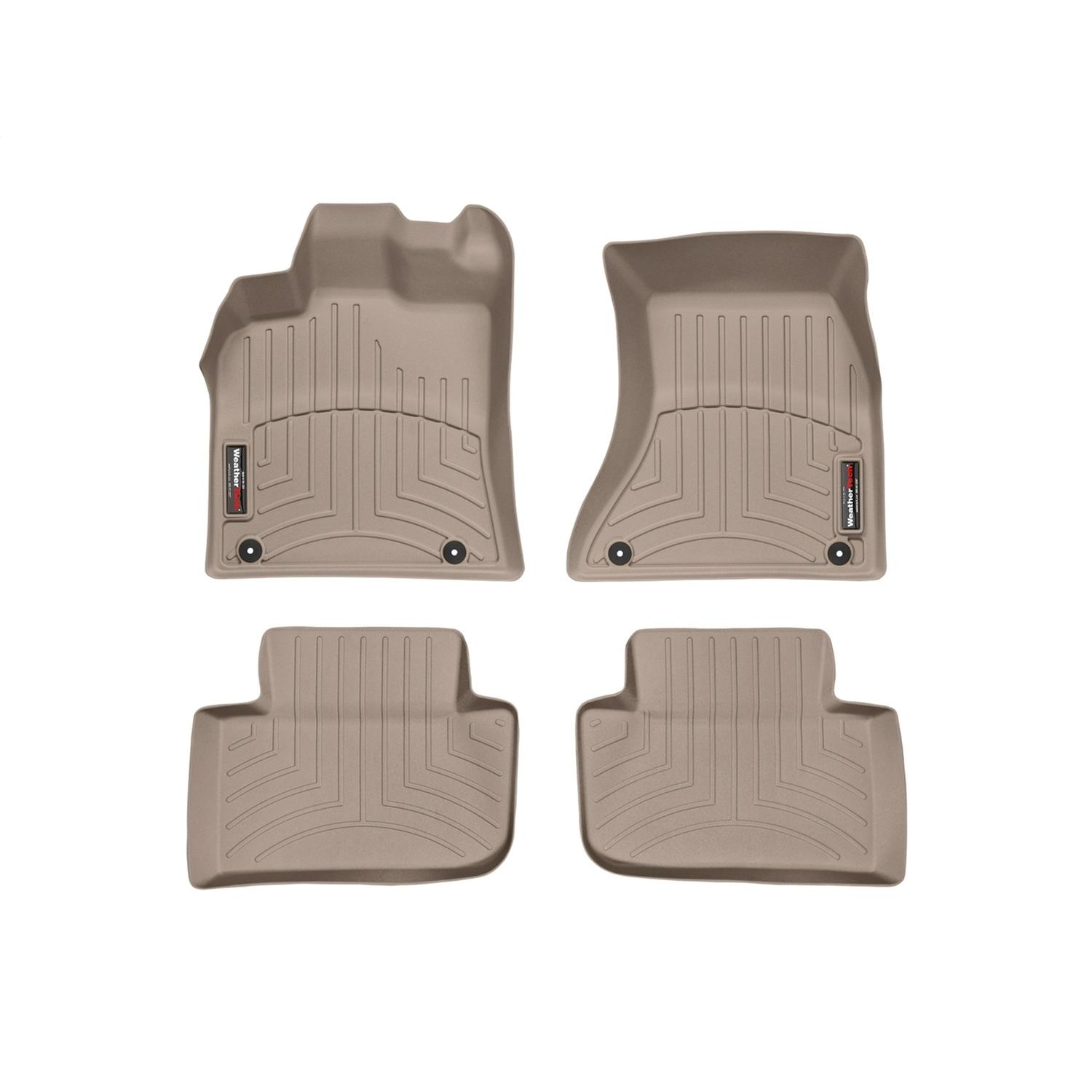 Weathertech Tan Plain Direct-Fit Floor Mat Set