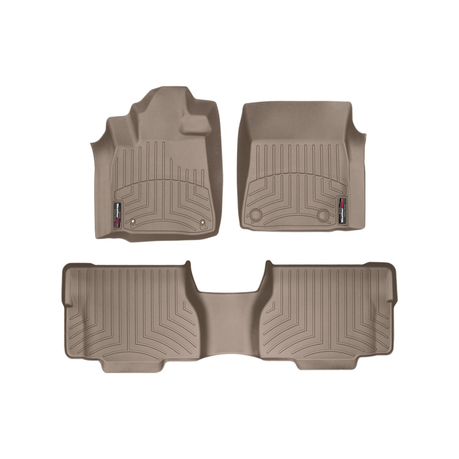 Weathertech Tan Plain Direct-Fit Floor Mat Set