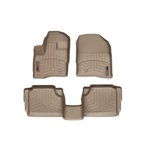 Weathertech Tan Plain Direct-Fit Floor Mat Set