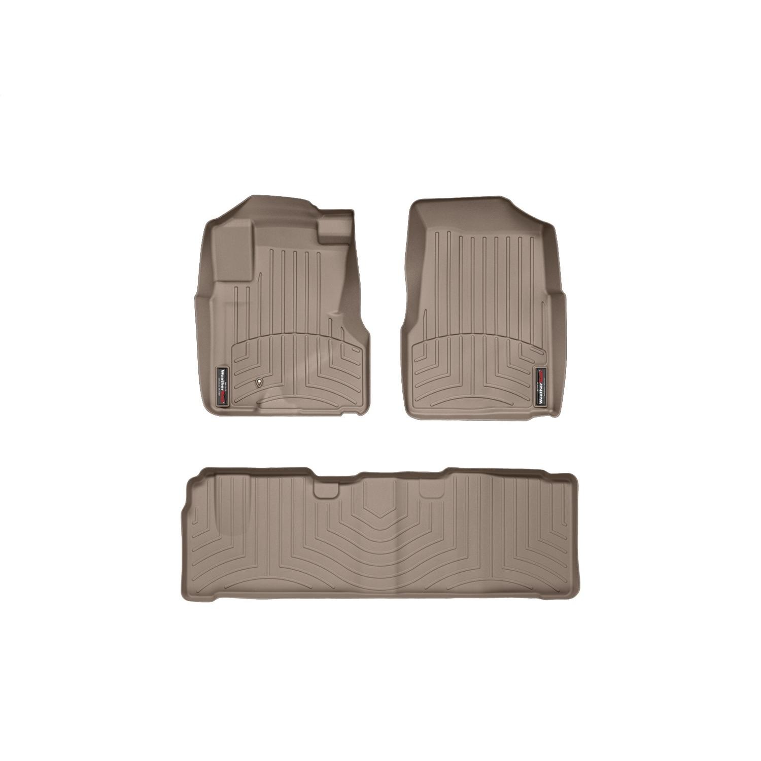 Weathertech FloorLiner DigitalFit Tan Front and Rear Floor Mat Set ...