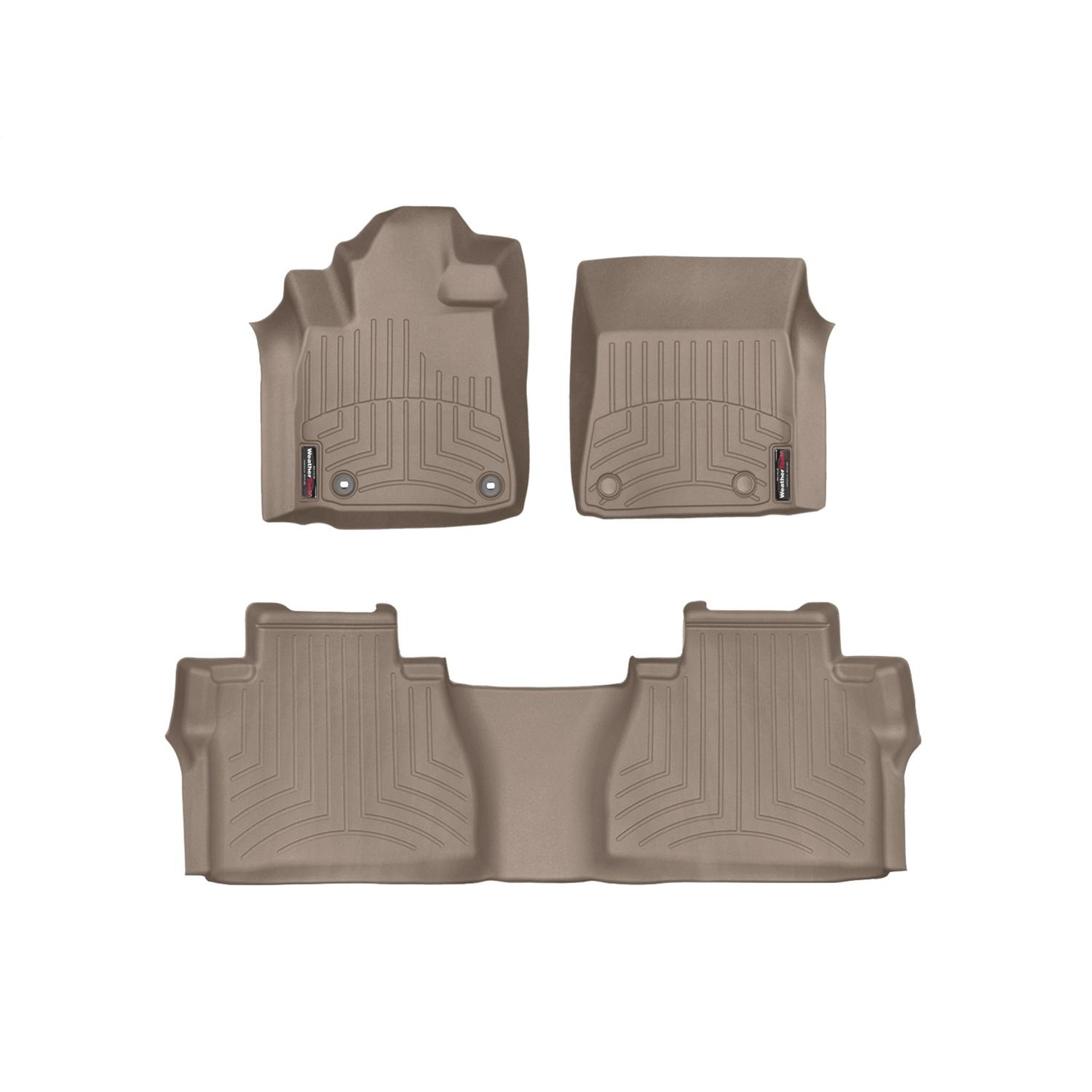 Weathertech Tan Plain Direct-Fit Floor Mat Set