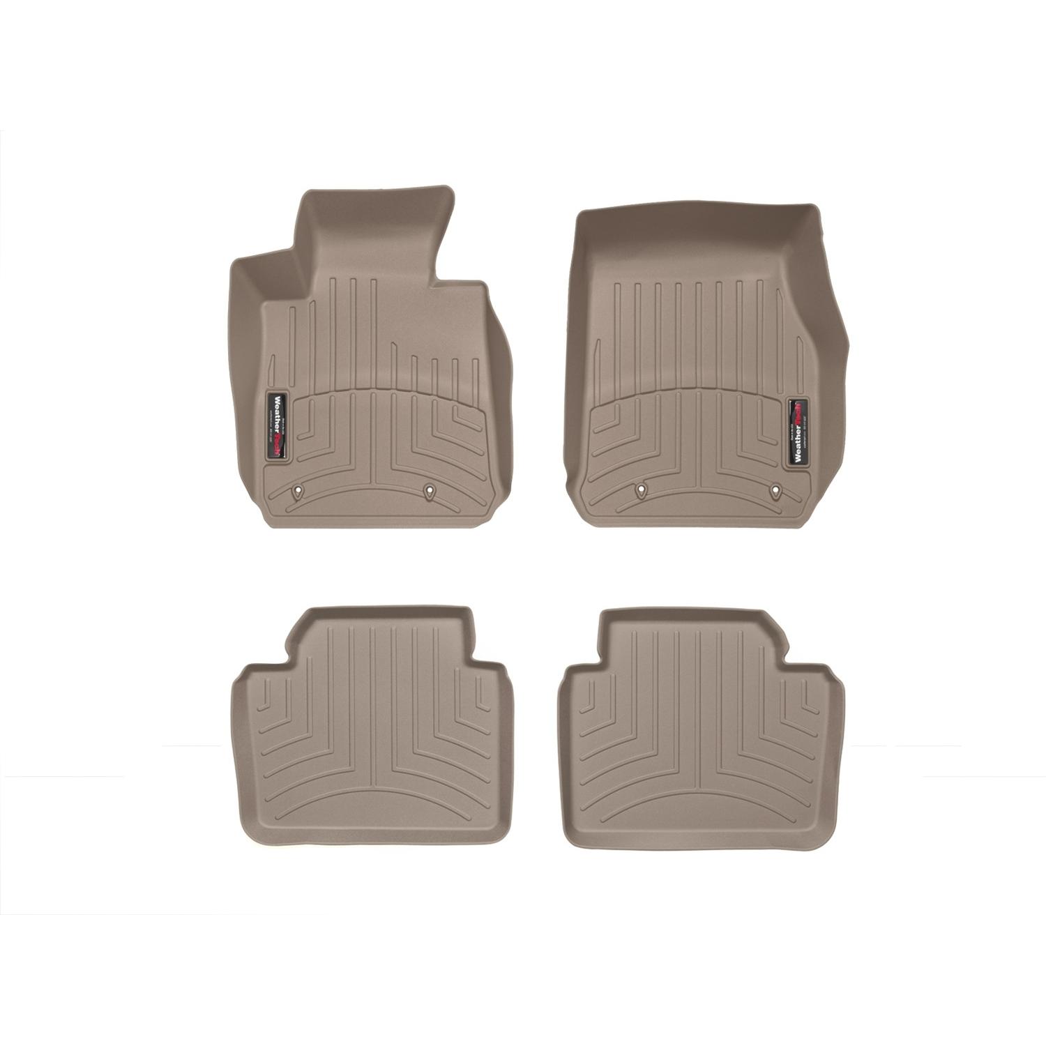 Weathertech Tan Plain Direct-Fit Floor Mat Set