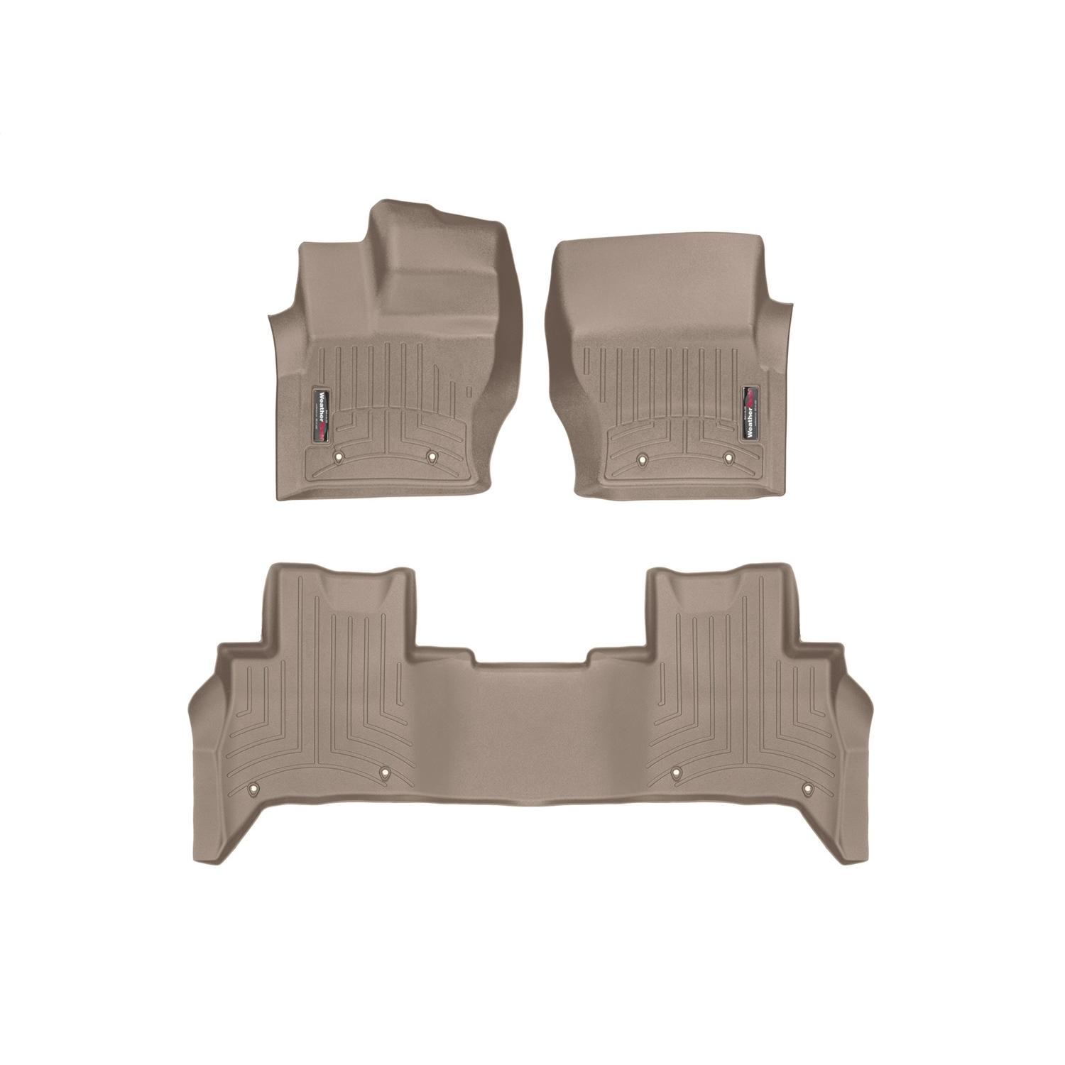 Weathertech Tan Plain Direct-Fit Floor Mat Set