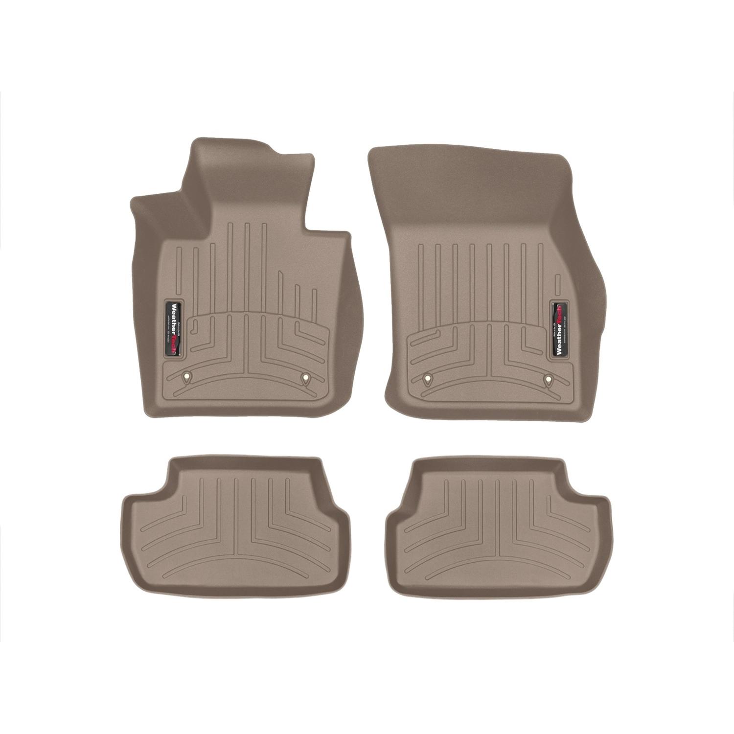 Weathertech Tan Plain Direct-Fit Floor Mat Set