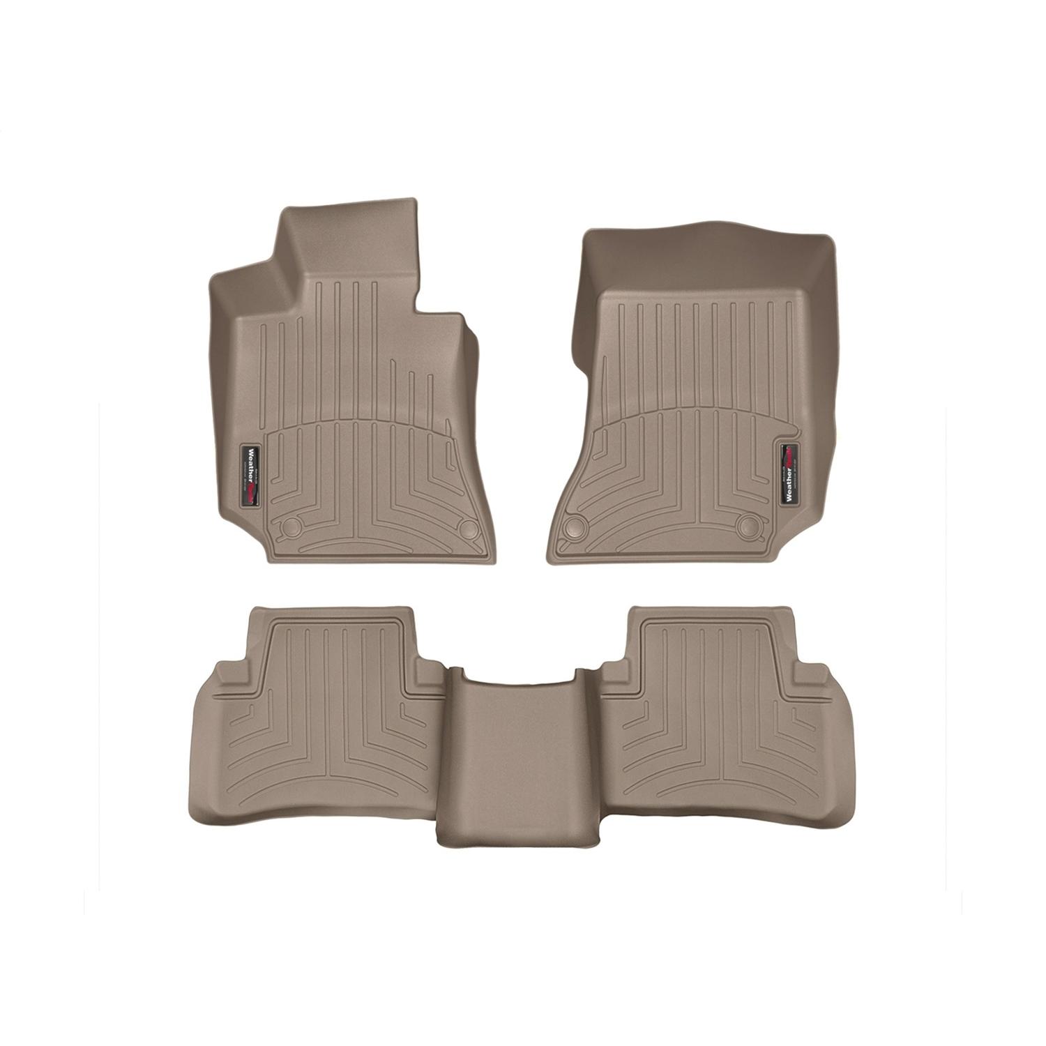 Weathertech Tan Plain Direct-Fit Floor Mat Set