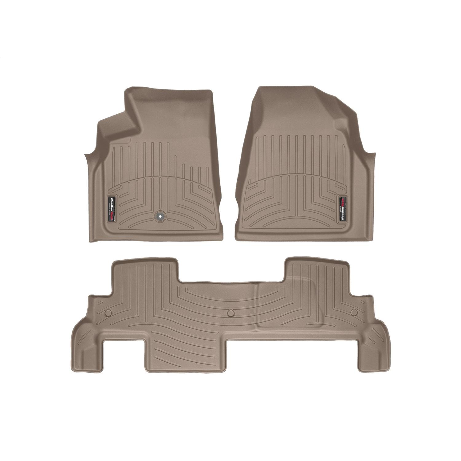 Weathertech Tan Plain Direct-Fit Floor Mat Set