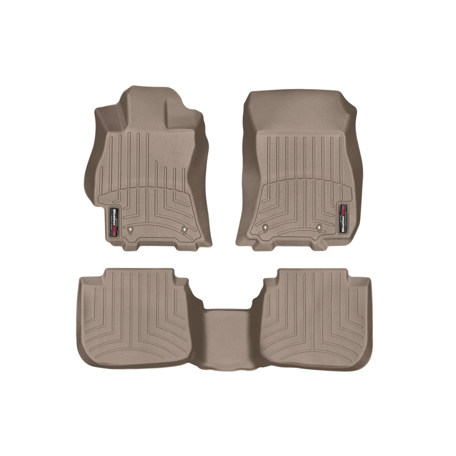 Weathertech Tan Plain Direct-Fit Floor Mat Set