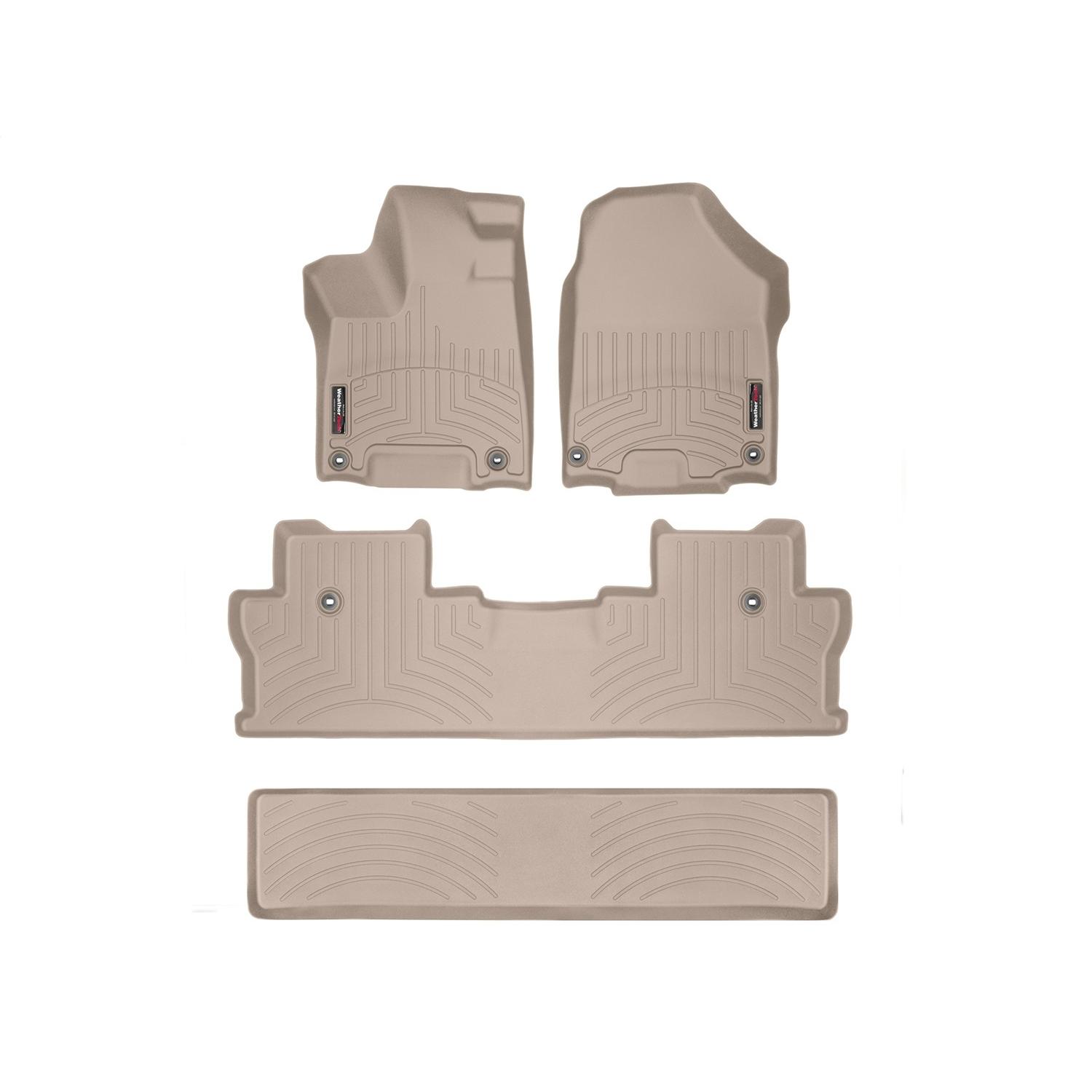 Weathertech Tan Plain Direct-Fit Floor Mat Set