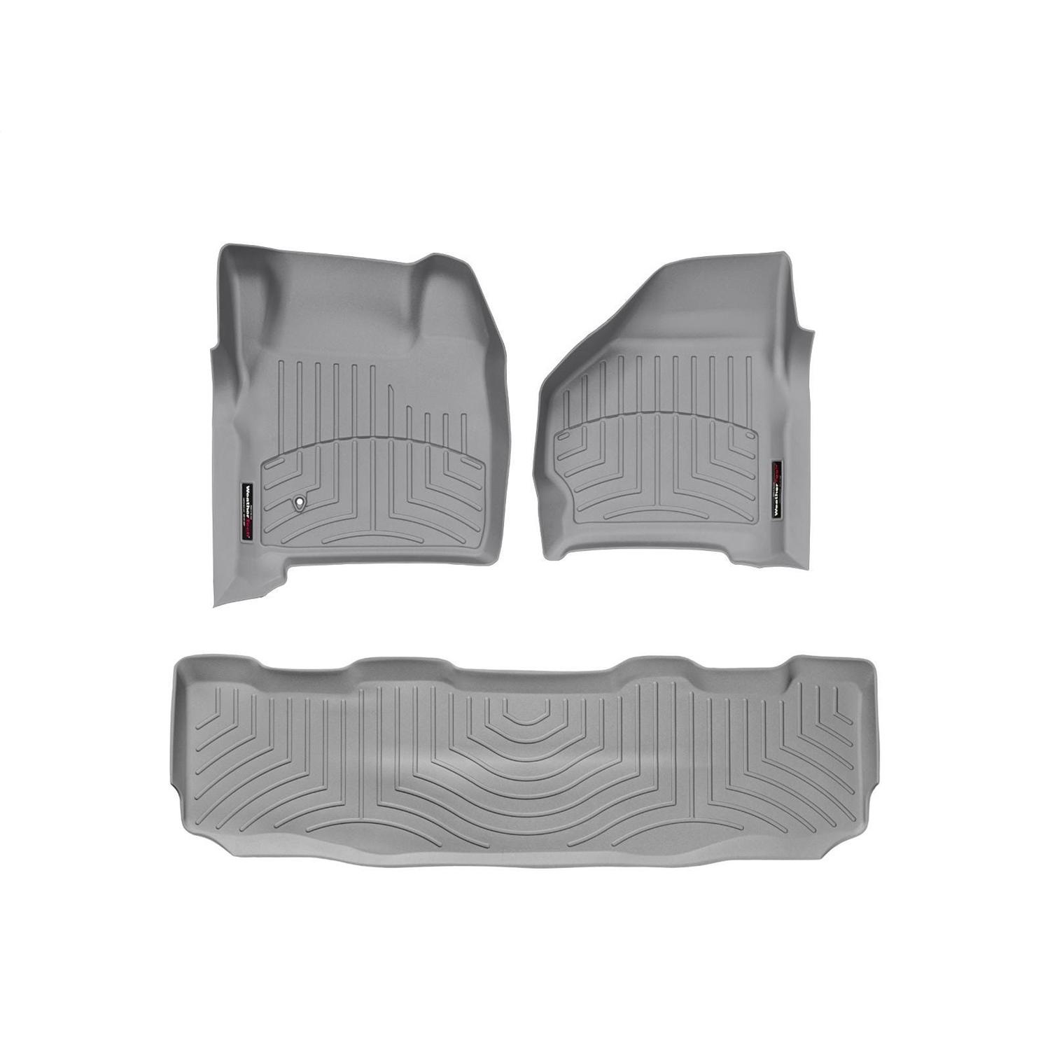 Weathertech Gray Plain Direct-Fit Floor Mat Set
