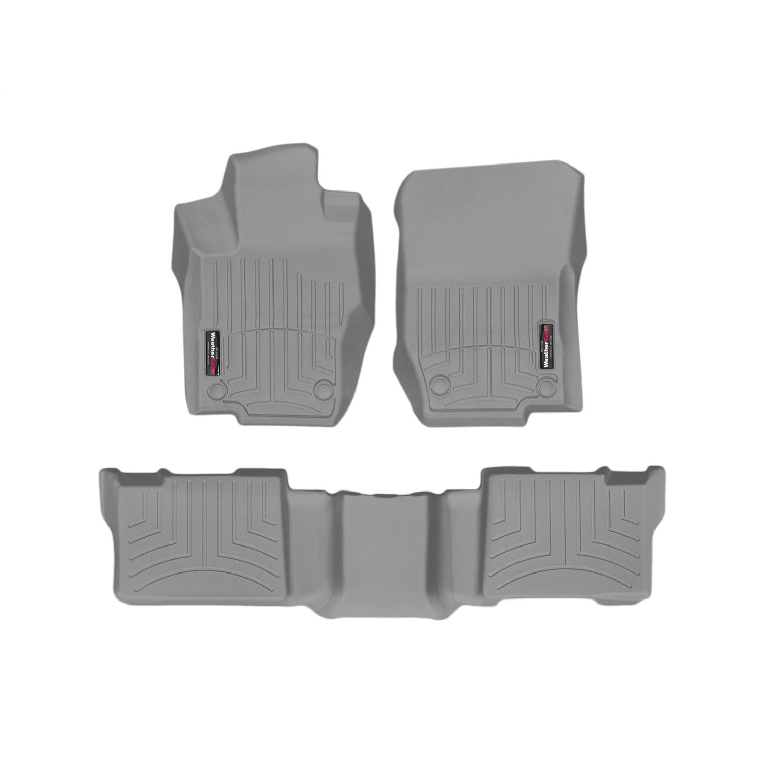 Weathertech FloorLiner DigitalFit Gray Front and Rear Floor Mat Set ...