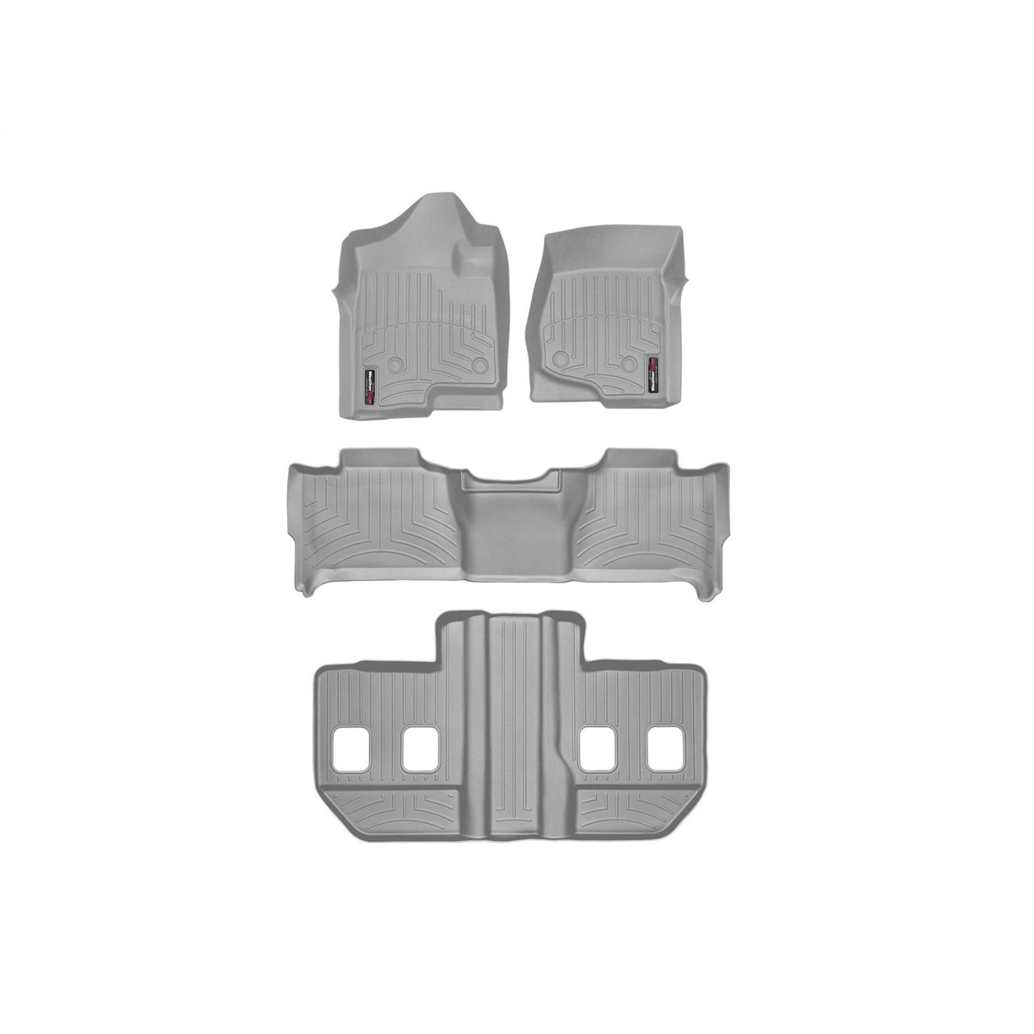 Weathertech FloorLiner DigitalFit Gray Front, Rear and Third Row Floor ...