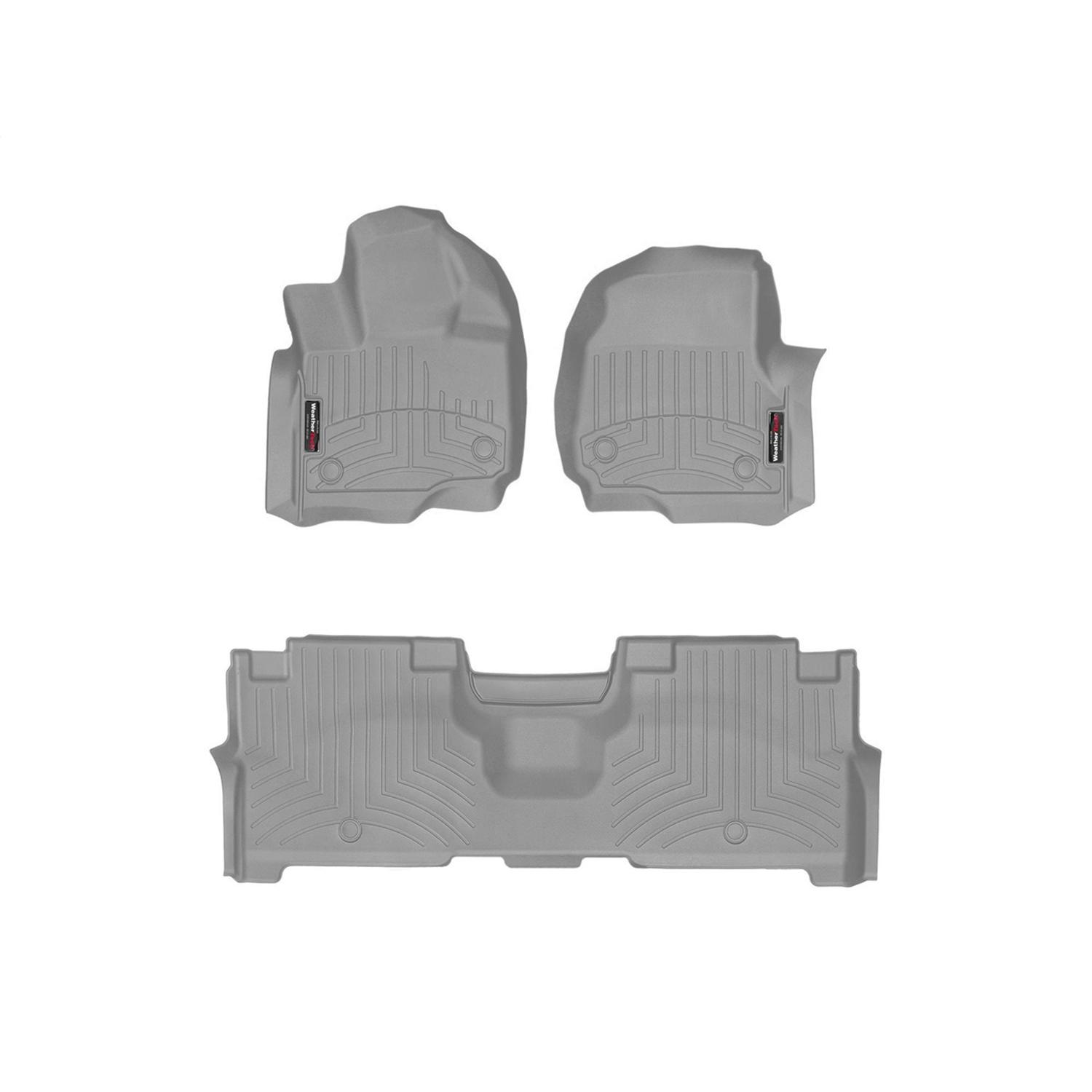 Weathertech Gray Plain Direct-Fit Floor Mat Set